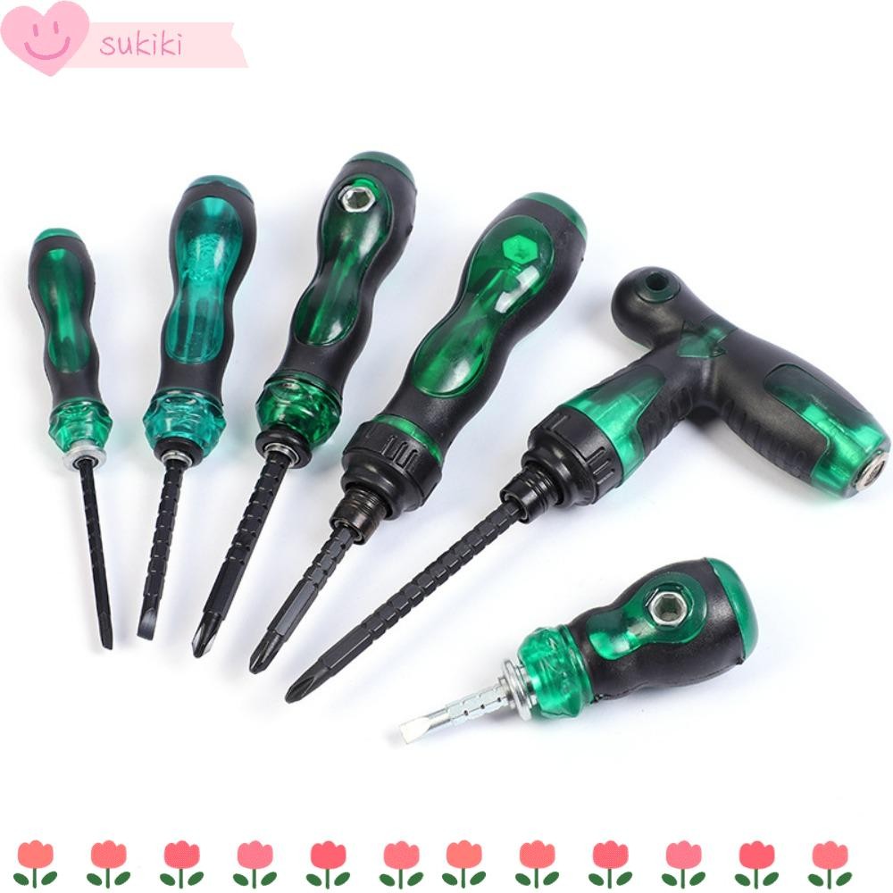 SUKIKI Telescopic Screwdriver, Steel Dual Purpose Screw Driver ...