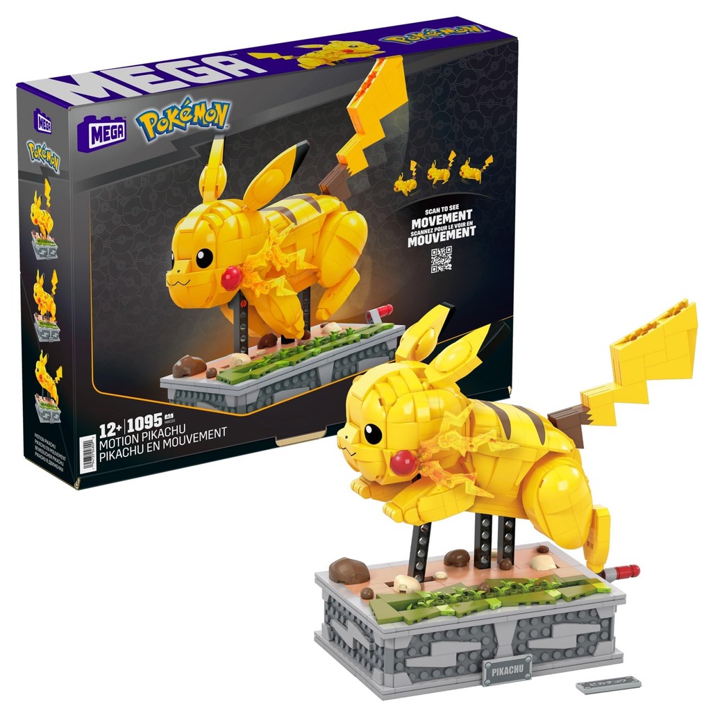 Moving Pokémon Building Blocks: Eevee & Pikachu 1366 & 1095 Pieces ...
