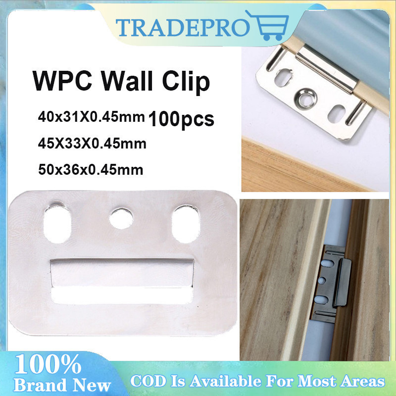100pcs Metal Clip Wall Clip Wall Fluted Panel Clip For Wpc Wall And ...