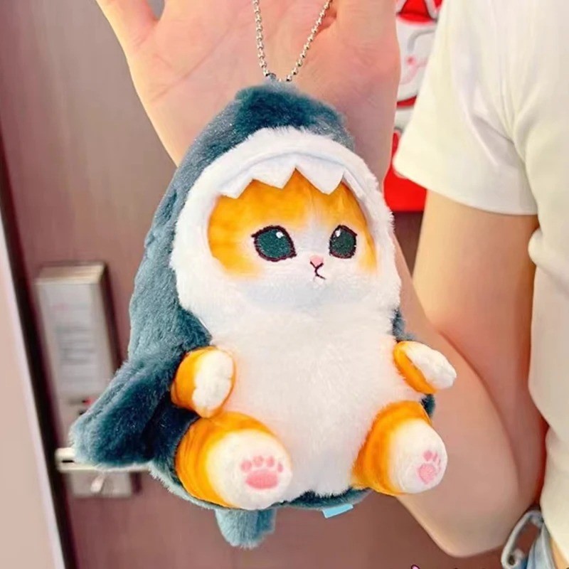 Mofusand Plush Dolls Gift for Girls Bag Pendant Shark Cat Stuffed Toys ...