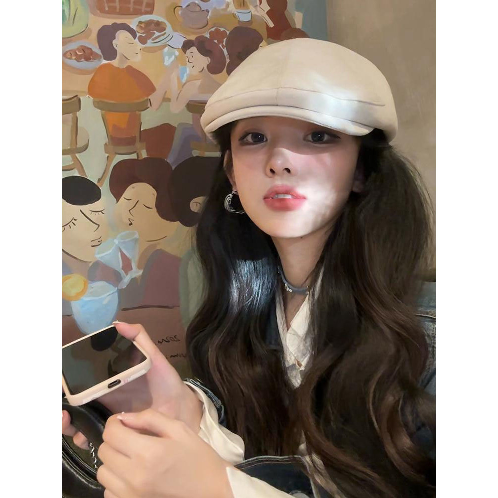 Newsboy Hat Forward Hat Autumn Winter Peaked Face Small Beret New Style ...