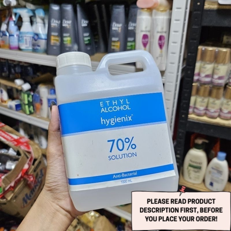 Hygienix Ethyl Alcohol 1 liter | Shopee Philippines