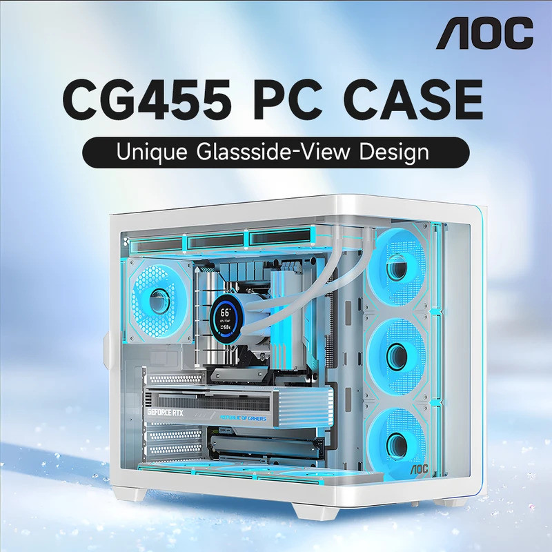 AOC CG455 Black ATX Desktop PC Case Computer Seaview Room Case ...