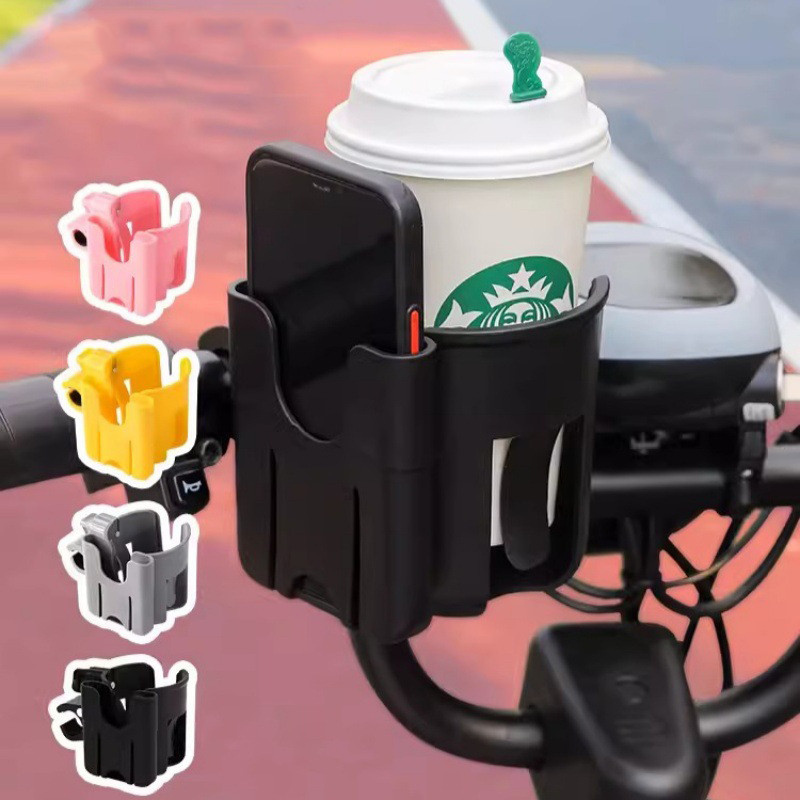 2-in-1 Motorcycle Cup Holder Multifunctional with Phone Bracket Bicycle ...