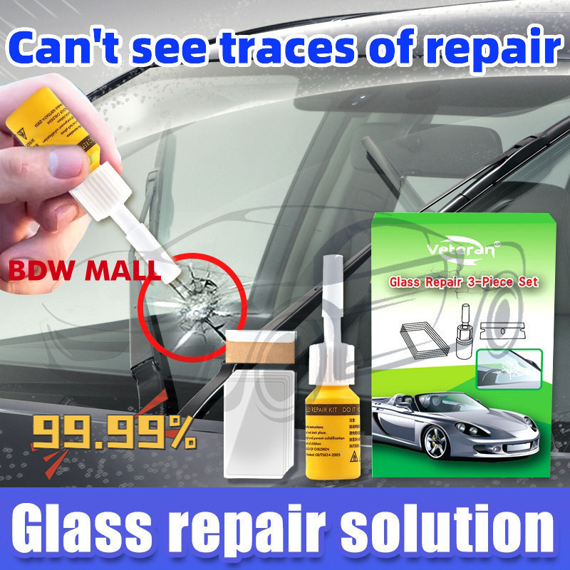 Quick glass repair Car cracked windshield Crack Repair Kit | Advanced ...