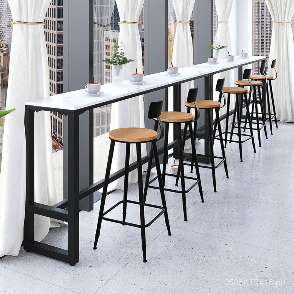Combination Bar Counter Long Bar Wall-Mounted Rock Slab High Stool# ...