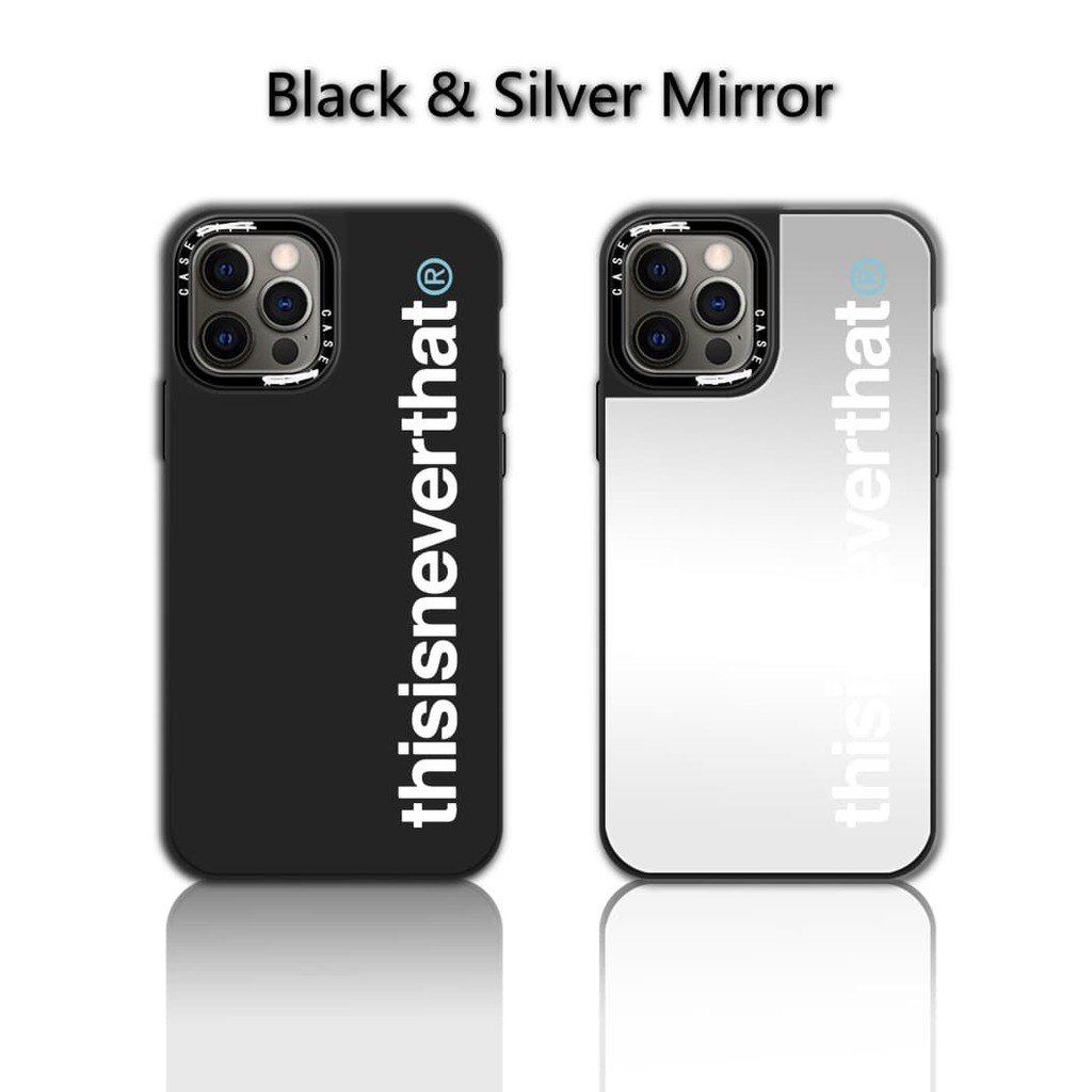 SETi X White Thisisneverthat Sliver & Black Mirror Hard iPhone Case For ...