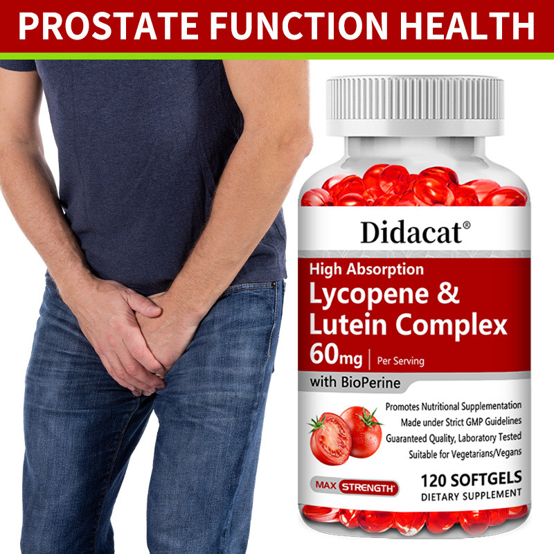 Lycopene and Lutein Complex 60 mg, Prostate Health Support Supplement ...