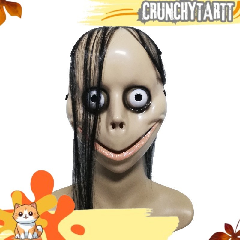 TREND TOMO momo mask halloween scary ghost house prank cosplay mask E ...