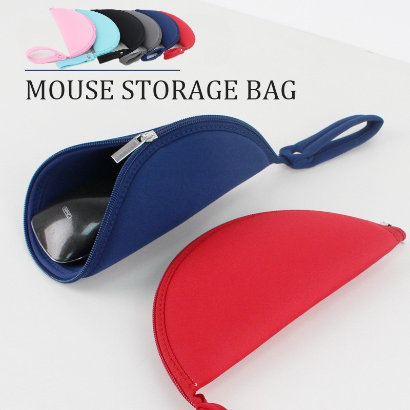 Laptop mouse storage bag thickened diving material portable multi ...