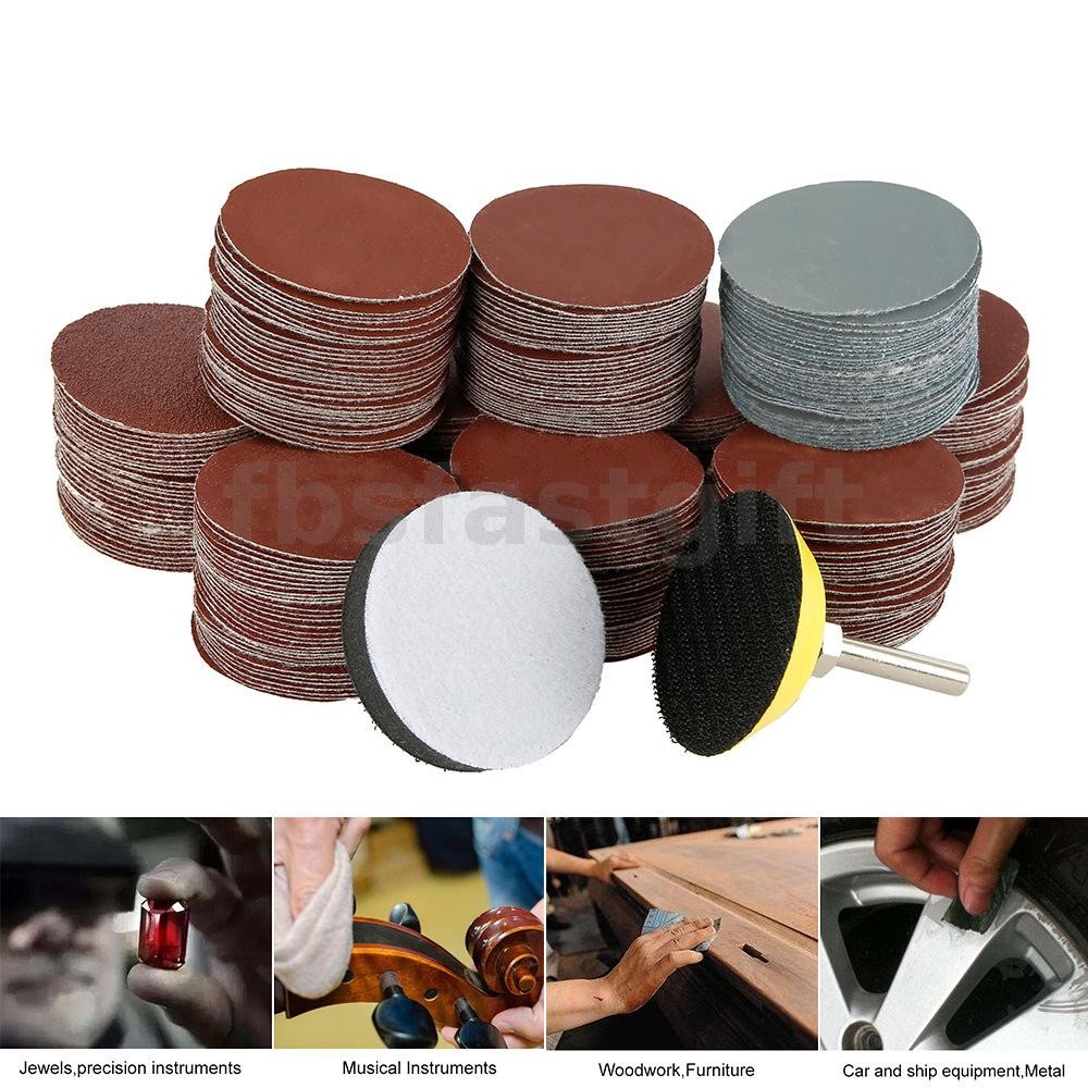 10PC 4 Inch Abrasive Sand Discs Sanding Paper 1000 Grit With M10 Base ...