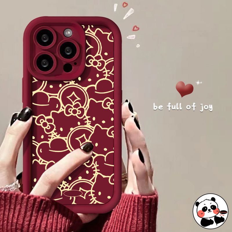 Luxury Gold Hello Kitty Ladder Casing For iPhone 16 Pro Max 15 14 Plus ...