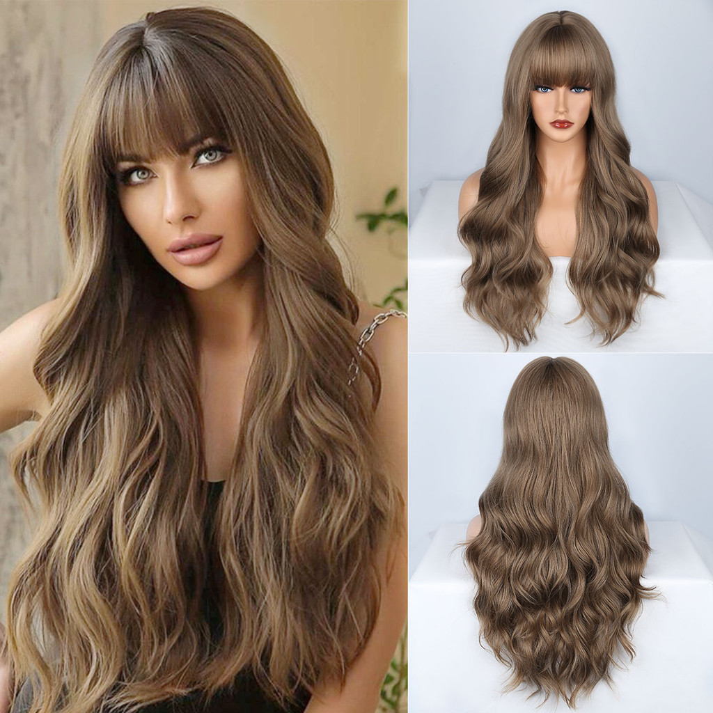 Big Wave Wig Full-Head Wig Female High-Temperature Fiber Long Curly ...