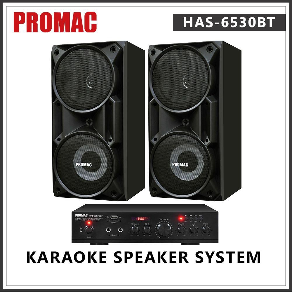 Speakers Audio Sound System Karaoke Set PROMAC HAS-6530BT with ...