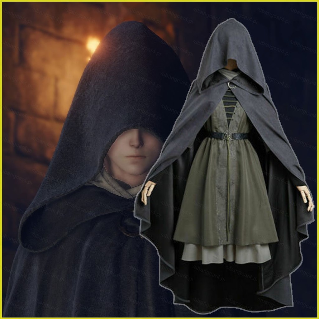 Elden Ring Miniature Ranni Cosplay Costume Melina Dress Cloak Suit ...
