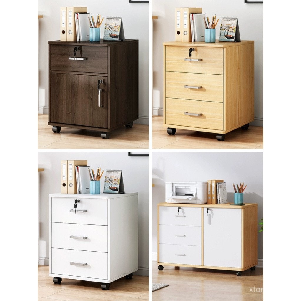 File Cabinet under Desk Office Office Cabinet Wooden Storage Cabinet ...