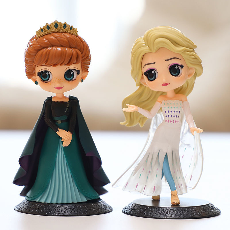 Frozen Disney Princess elsa Anna elsa Model Figure Cake elsa Decoration ...