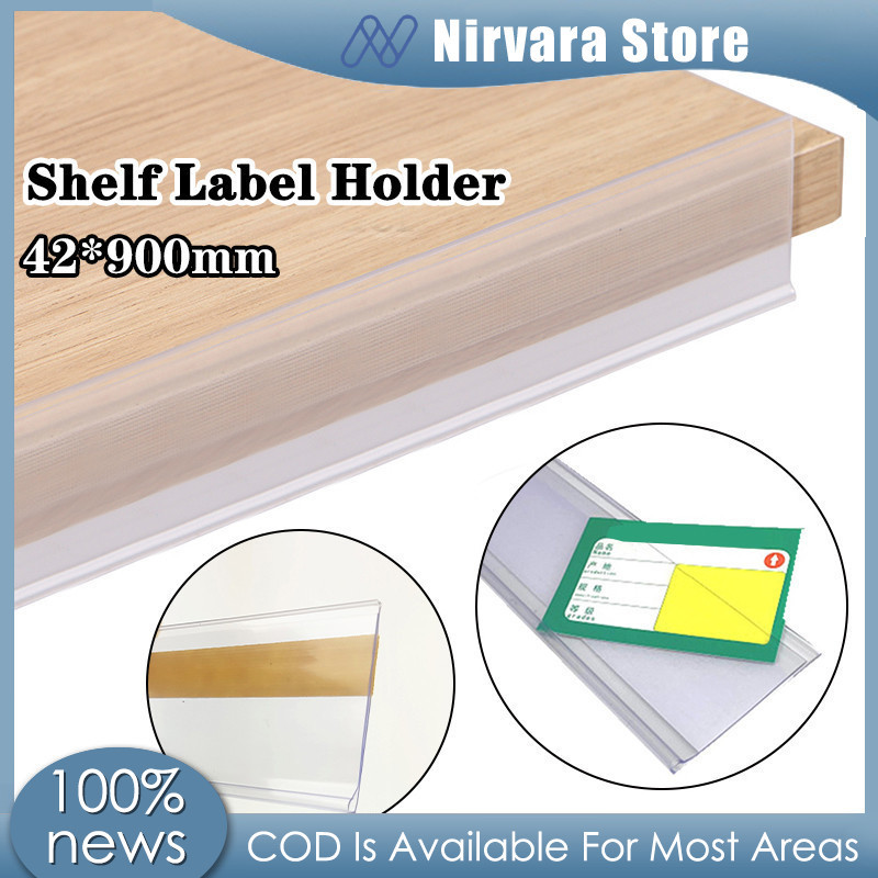 42*900mm Shelf Label Holder PVC Shelf Edge Price Display Strip Clear ...