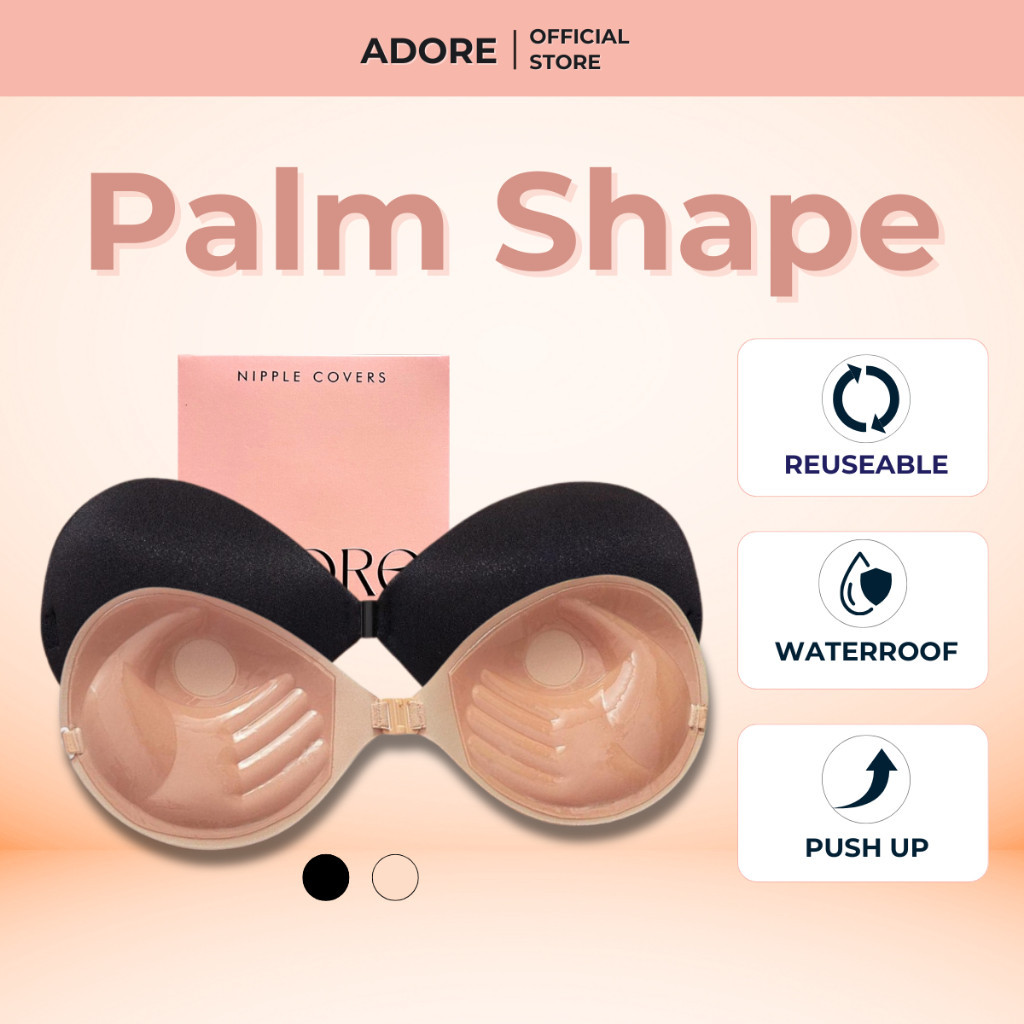 ADORE Hand Shape Push Up Lift Up Adhesive Bra Breathable Design Anti ...