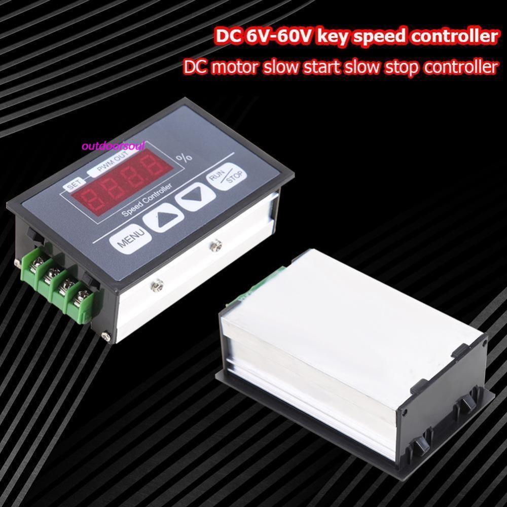 AU Soft Start Stop PWM DC Motor Speed Governor 6-60V 30A Digital ...