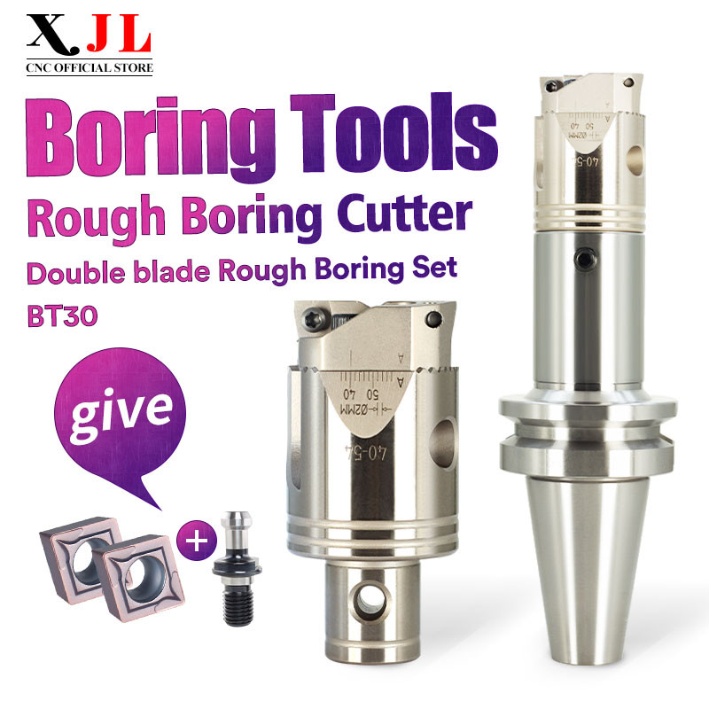 Rough Boring Head Adjustable Rough Boring Cutter set TB30 tool holder CNC Milling Machine Double ...
