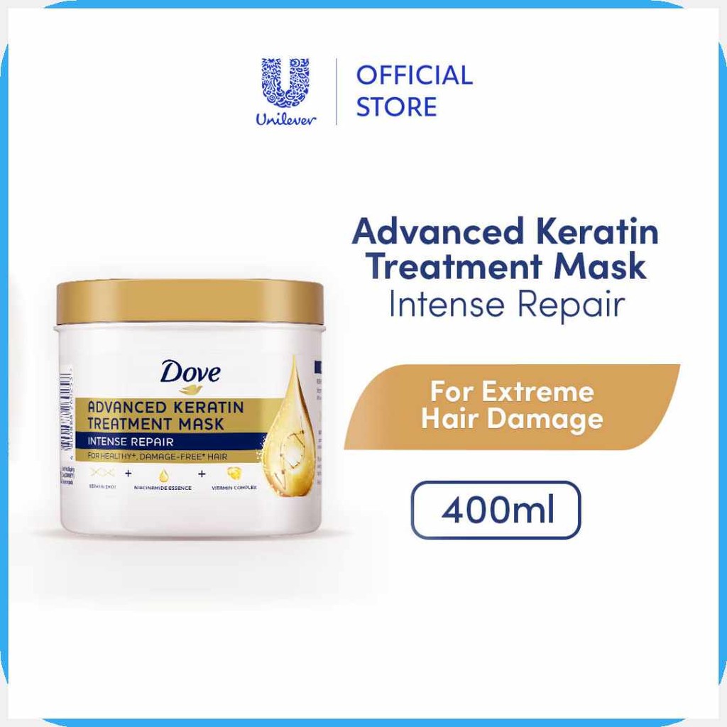 Dove^h(AdvanceW_Keratin+AY@dV@Treatment+aa@Mask+Au@400ml | Shopee ...