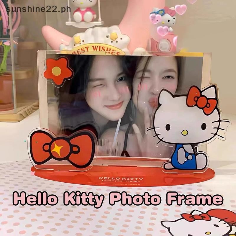 SUNSHINE22 Kawaii Hello Kitty Standing Picture Frame Sanrio KT Cat ...