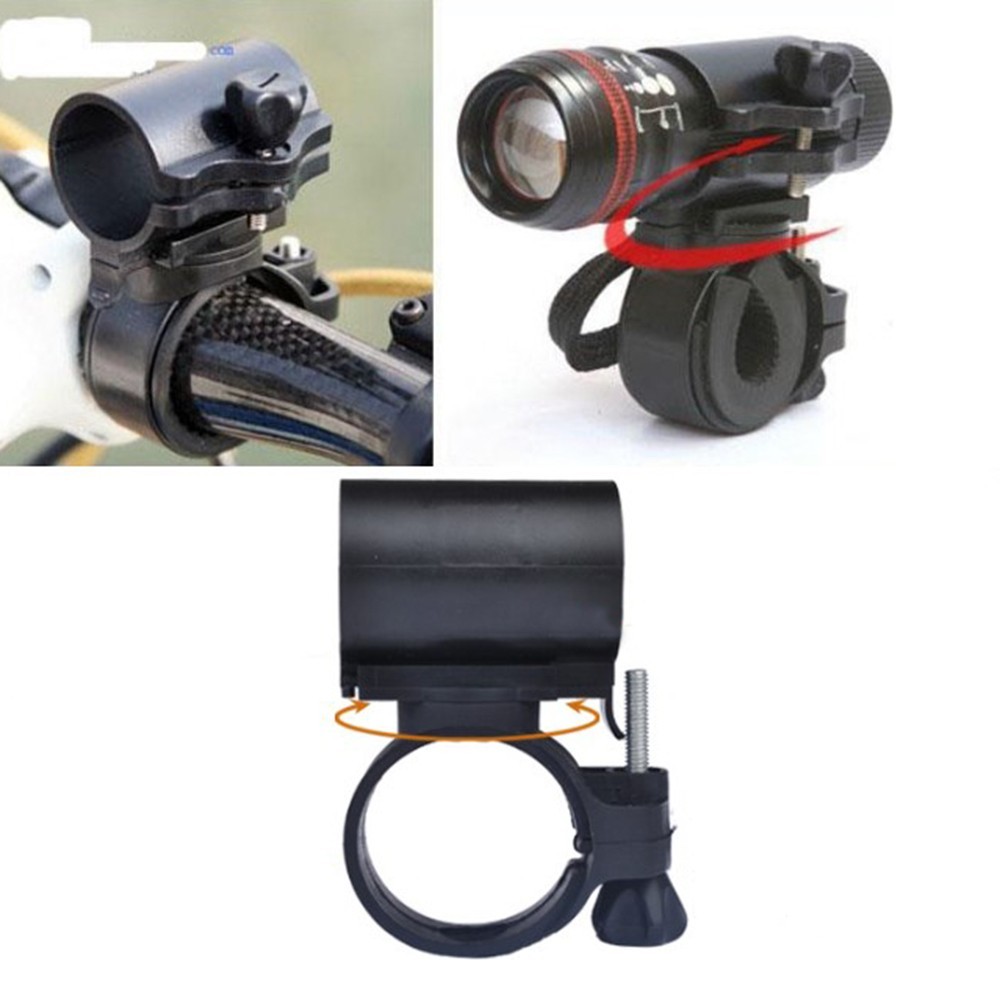 ⭐ BIG DISCOUNTS⭐ Bike Flashlight Holder LED Head Light Lamp Torch Mount ...