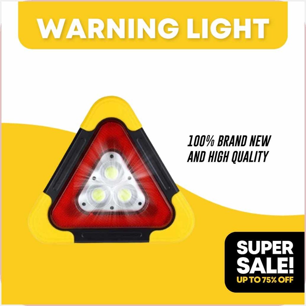 Original`H^Triangle!Cq#Warning~I?Light*o?Car*p?COB*P?LED*o?Work*r?Light Road Safety Emergency ...