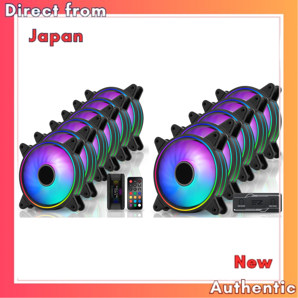 EZDIY-FAB 120mm RGB PC Case Fan 5V 3PIN ARGB Motherboard AURA Sync ...