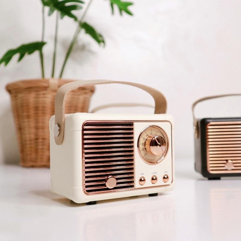 Retro Bluetooth Speaker | Radio Aesthetic Wireless Portable Vintage ...