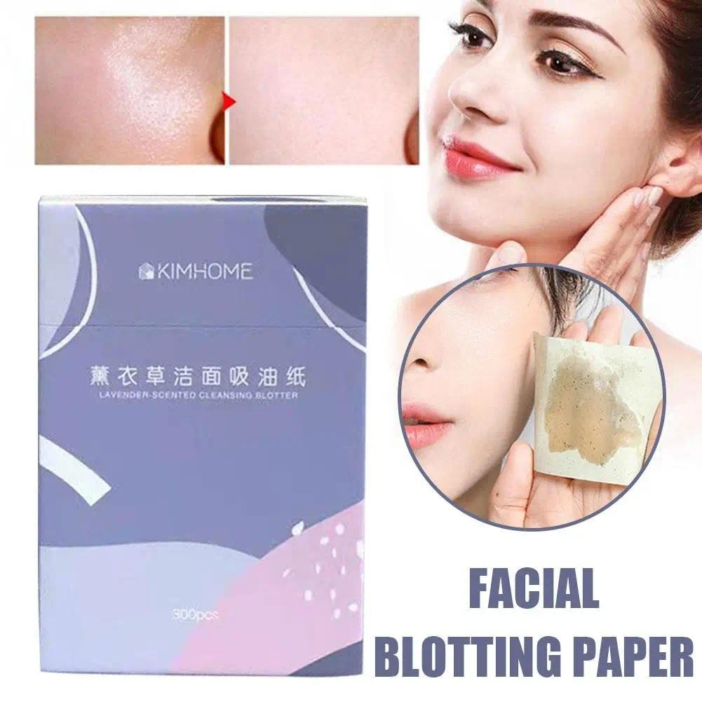 300pcs Facial Oil Control Absorption Sheets Tissue Face Blotting Paper ...