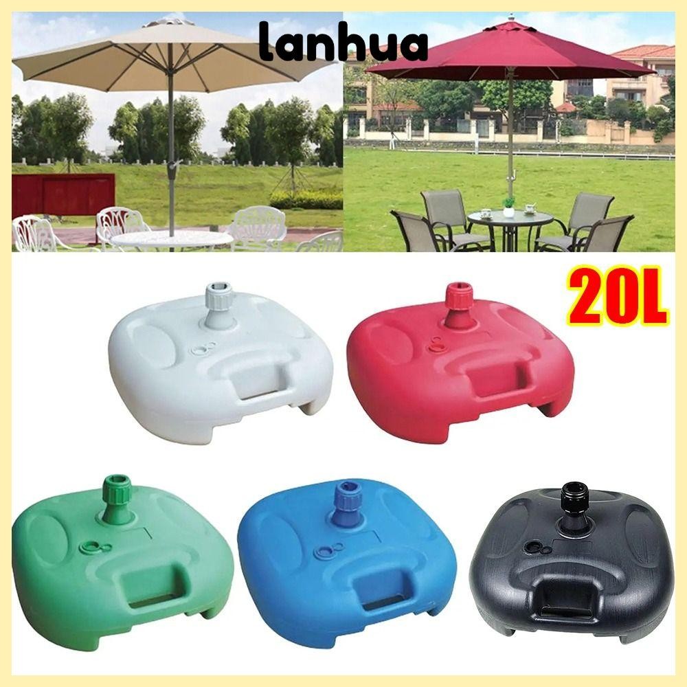 LANHUA 1Pcs Parasol Base, Plastic Rain Sun Umbrellas Water Injection ...
