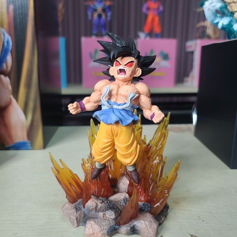 Dragon Ball Figure Model, Super Four Angry Son Goku Doll, Black-Haired ...