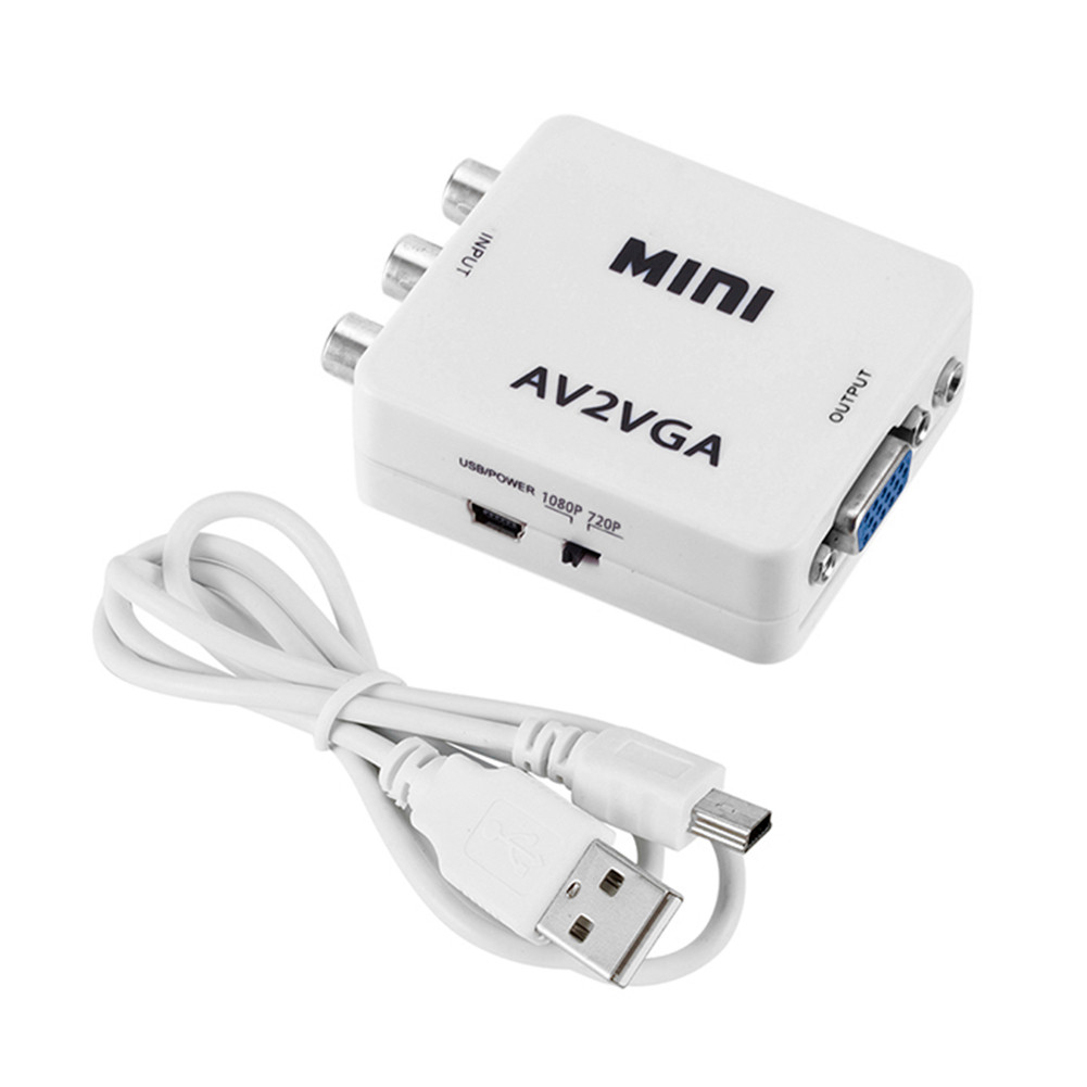 Multifunctional Portable AV RCA CVBS To VGA Plug and Play Video ...