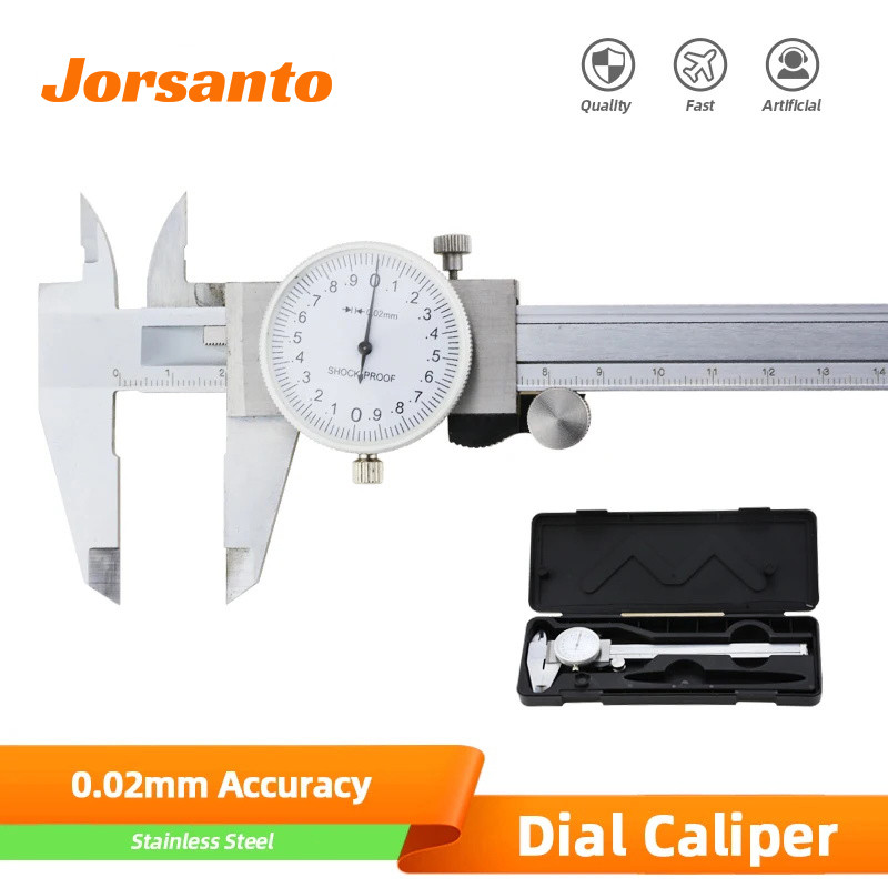 Dial Caliper Metal Vernier Caliper with Dial Indicator Micrometer ...