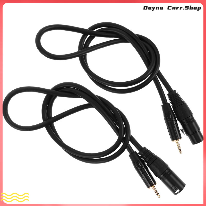 2pcs Precision Trs To Xlr 3-Pin Audio Cable 3.5mm To Xlr Cable Splitter ...