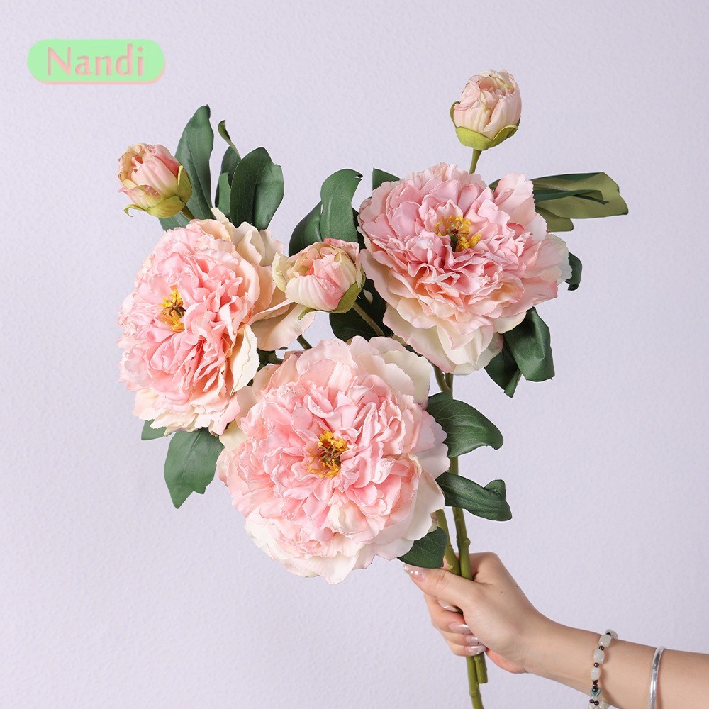 1Pc Noble Concubine Peony Simulation Flower European Home Decoration ...