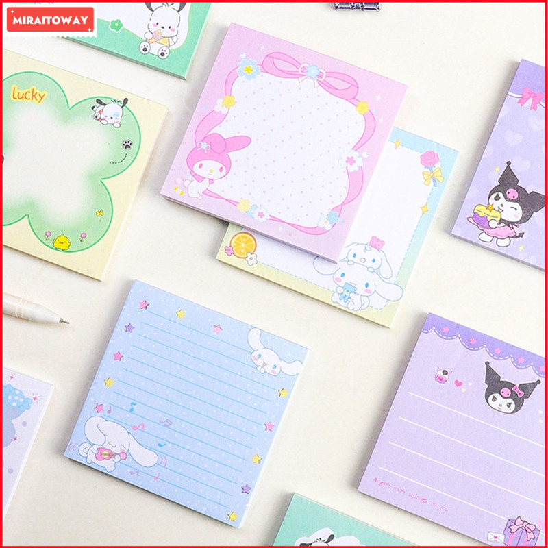 【⚡MT】Sanrio Notepad Non-sticky Notebook Material Student Message Note ...