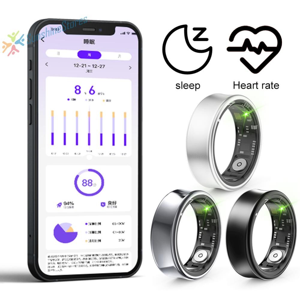 SR05 Smart Ring Heart Rate Blood Oxygen Stress Sleep Monitor for ...
