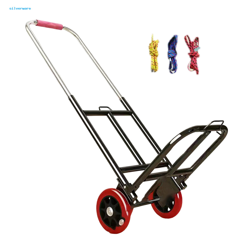 Folding Retractable Trolley Foldable Grocery Cart Portable Folding ...