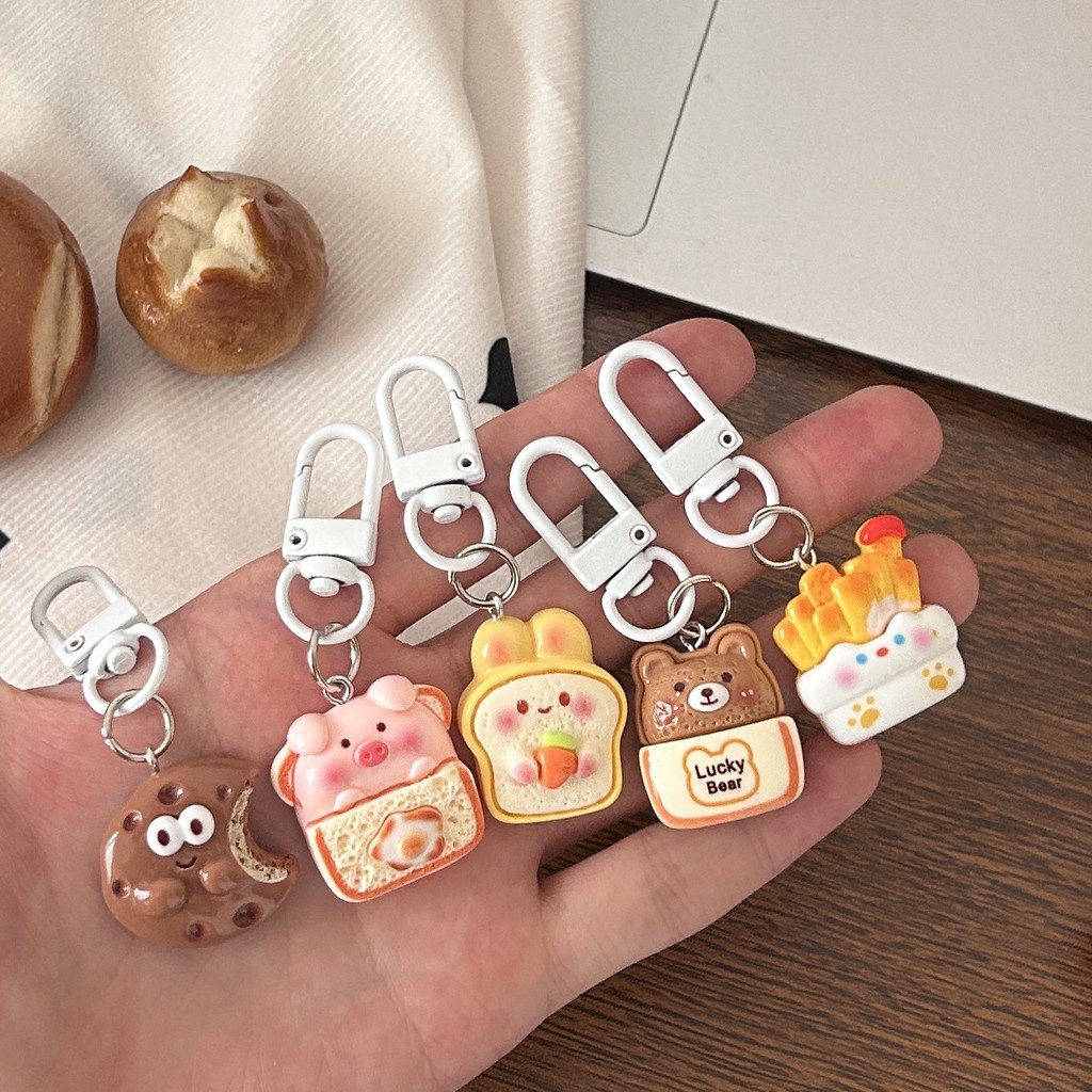 Cute Animal Dessert Keychain Girl Student Pendant Gift | Shopee Philippines