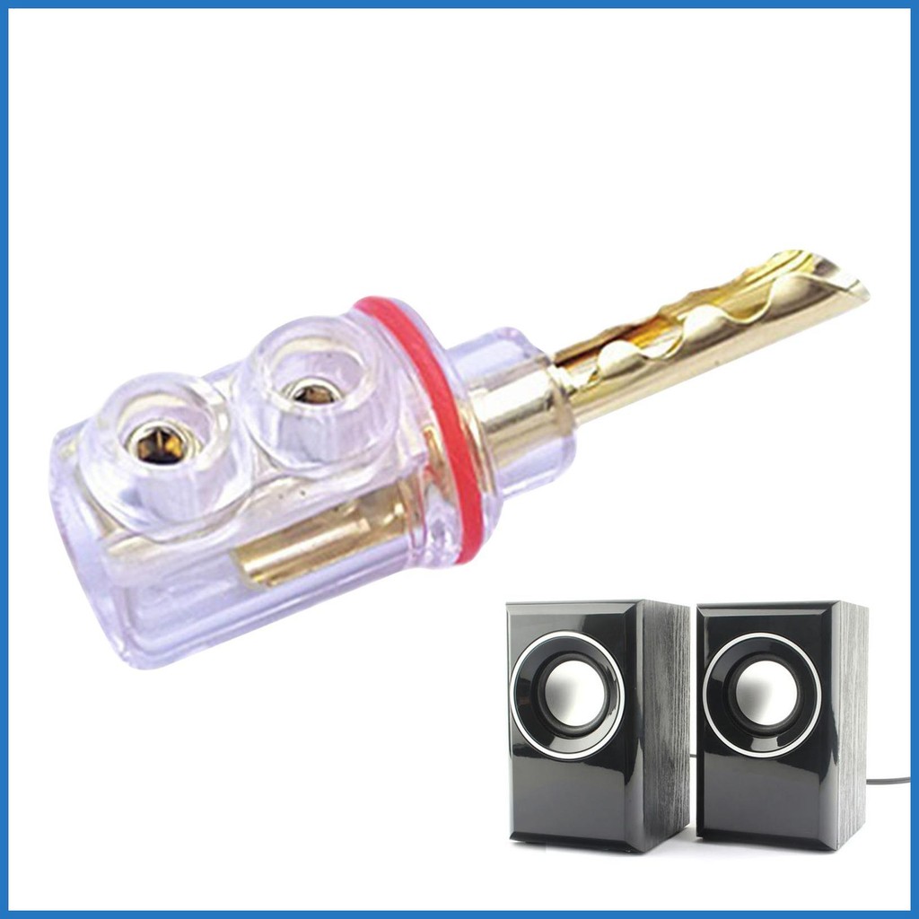 Speaker Wire Banana Plugs Wire Connector Speaker Plugs Transparent ...