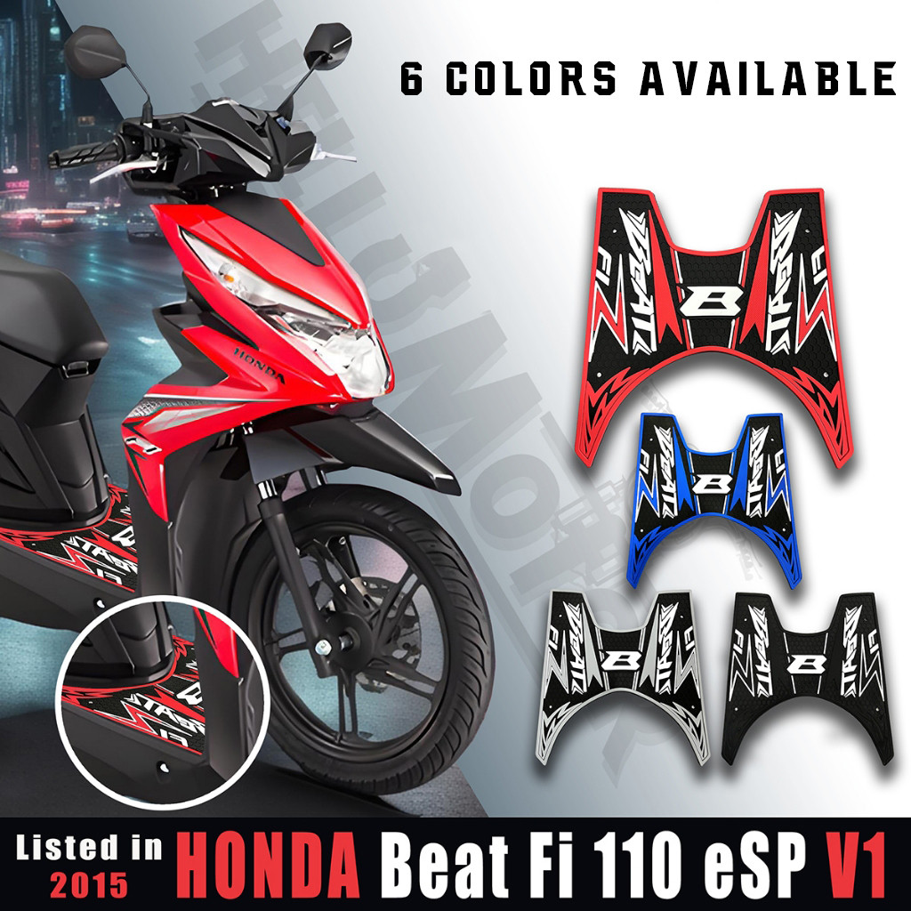 Honda Beat Rubber Matting for Beat Fi V1/ V2/Beat Street accessories ...
