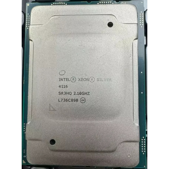 Xeon Silver 4116 12 core LGA3647 85W 16.5MB SR3HQ 2.10GHz CPU processor ...