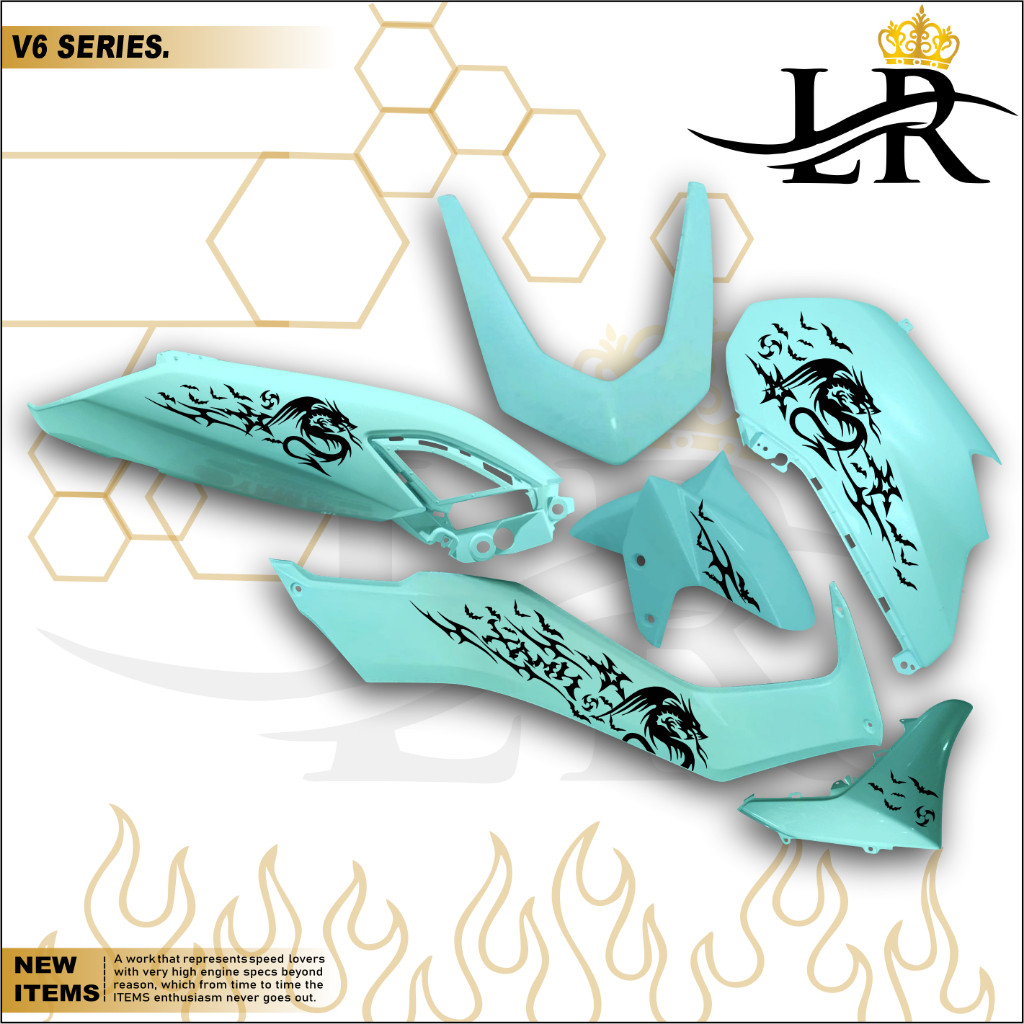 New Nmax Variation Striping Dragon X Motif Bat New Nmax Sticker 2020 ...