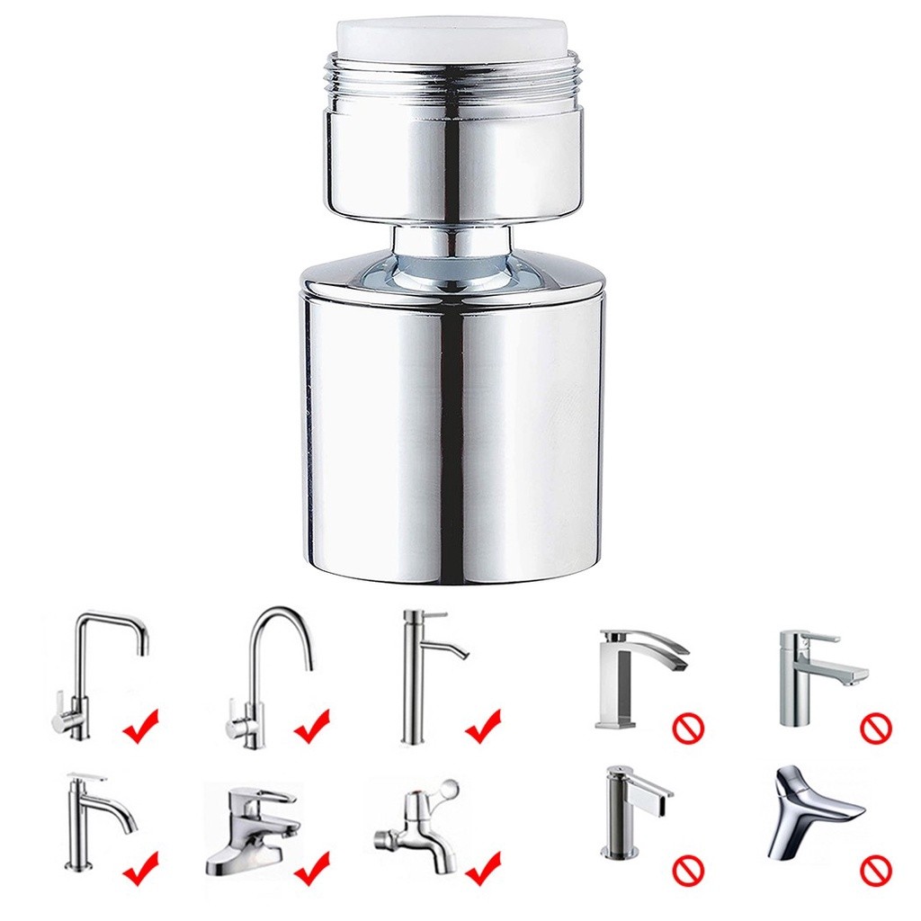 new Flexible 360 Degree Aerator Outlet Swivel Tap Faucet Swivel End ...