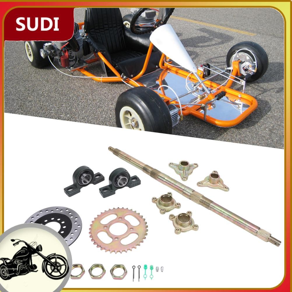 Sudi Go Kart Rear Axle Kit Heavy Duty ATV Assembly for Drift Trikes ...
