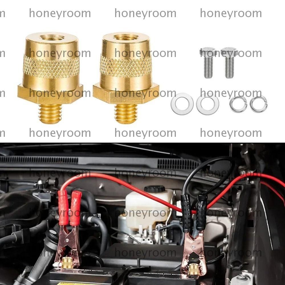 HONEYROOM Battery Pole Adapter, Brass With Male Thread Battery Post ...