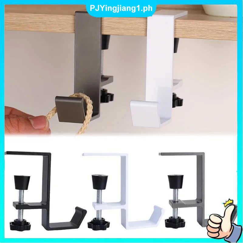 Adjustable Table Fixing Hooks Under Desk Hook Multifunctional Punch ...
